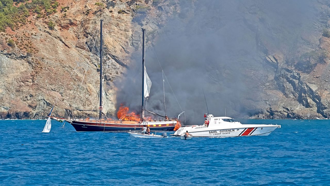 Training Crew for Yacht Fire Prevention
